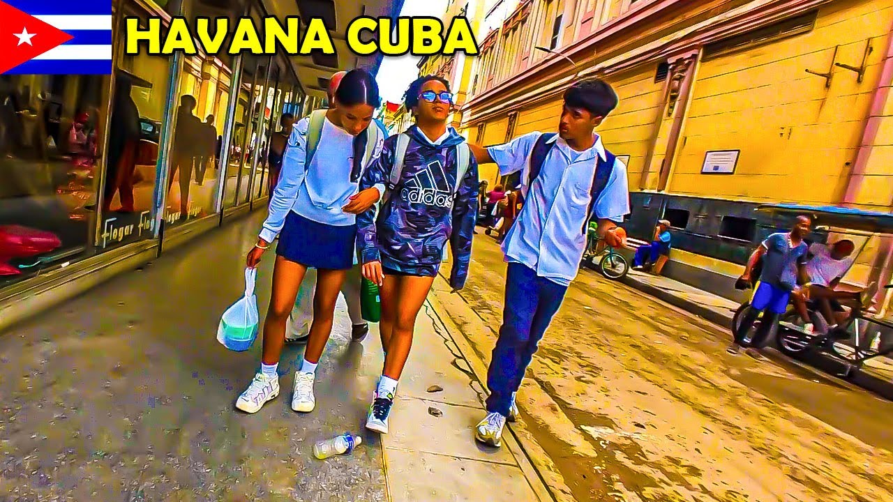 Havana Cuba Walking Tour 28 - San Rafael Street - YouTube