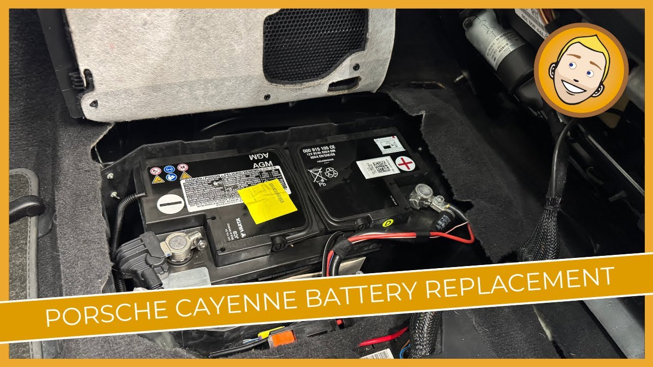 Porsche Cayenne Battery Replacement DIY - YouTube