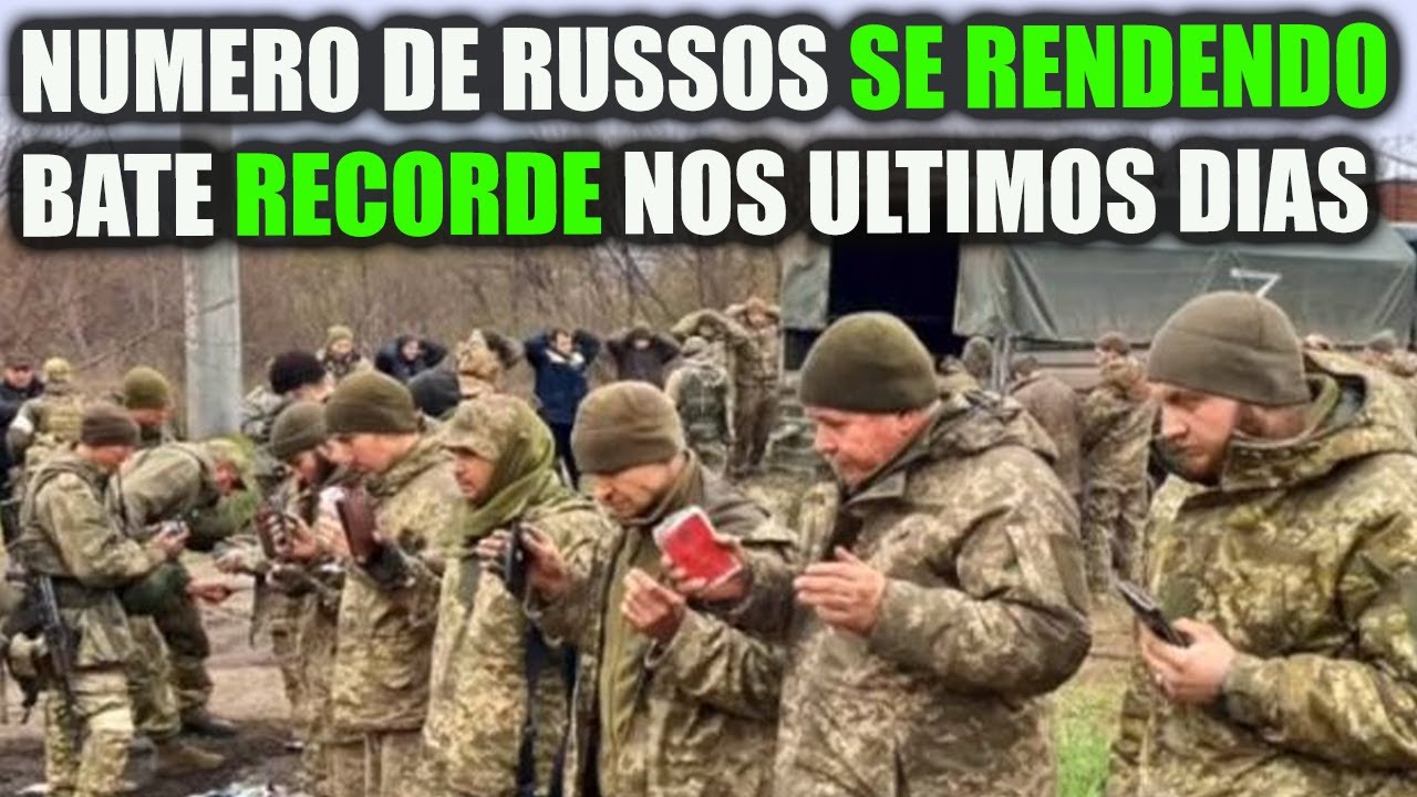 Ucrânia revela número recorde de soldados russos se entregando nos ...