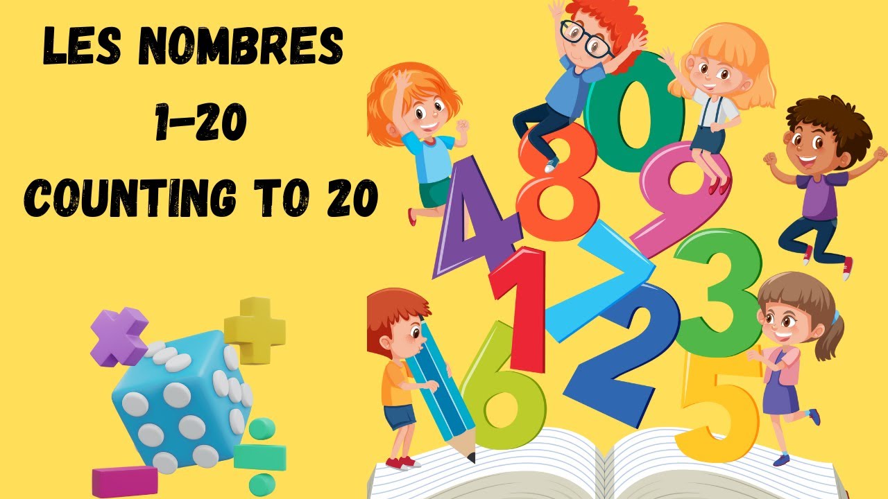les nombres 1- 20. How to count to 20 in French - YouTube