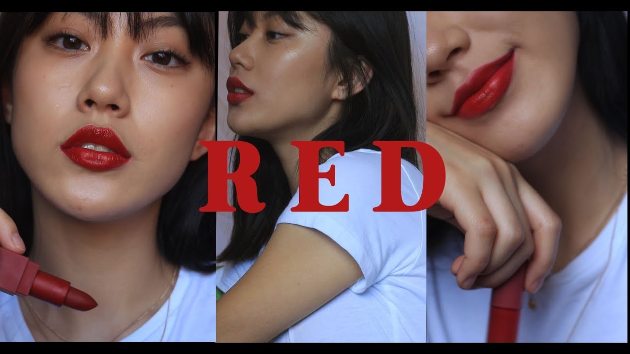 My Favourite Red Lipsticks | Haley Kim - YouTube