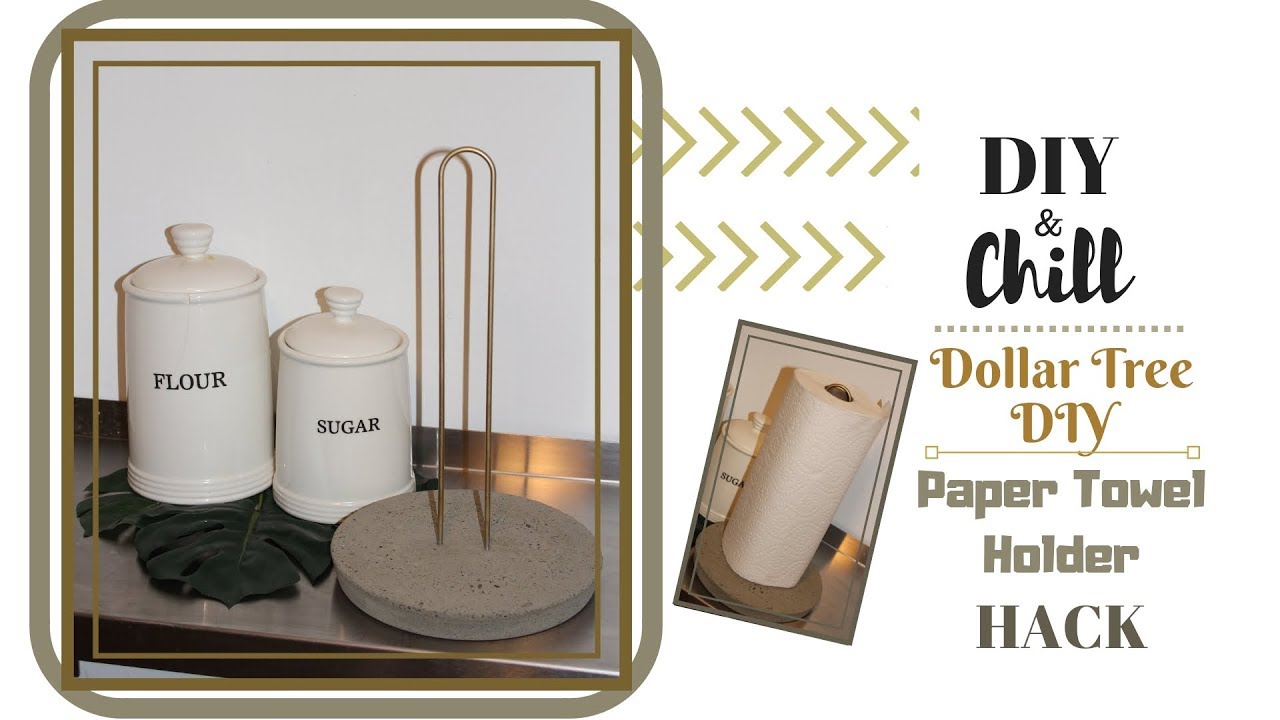 Dollar Tree DIY Paper Towel Holder Hack YouTube dollar-tree-diy-paper-towel-holder-hack-youtube