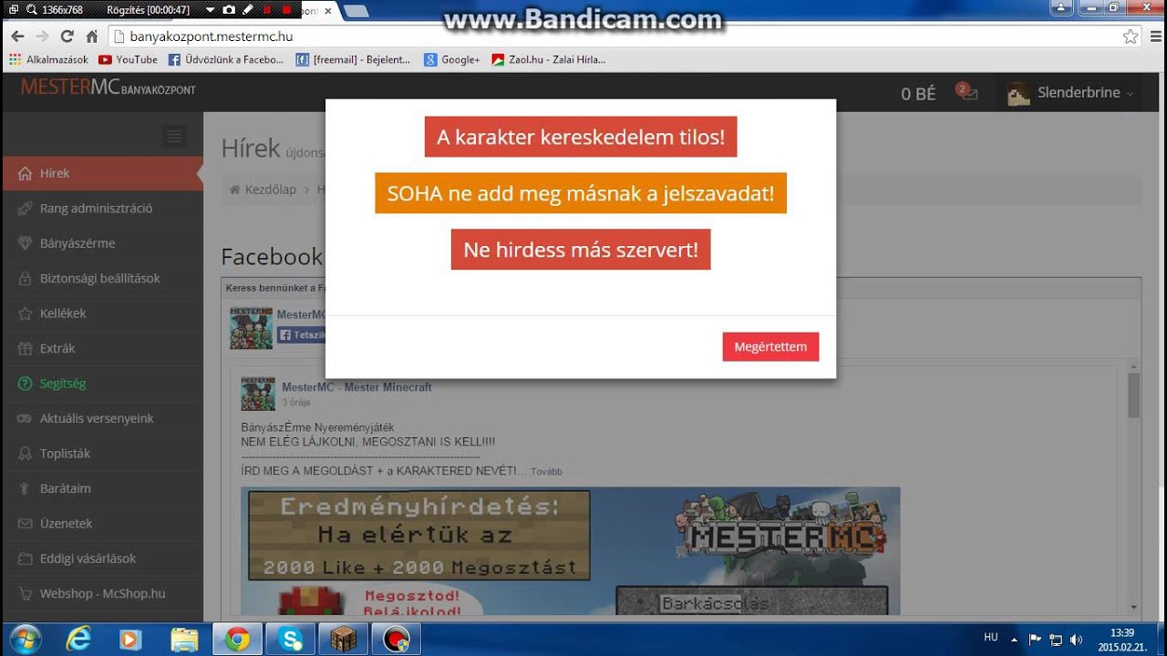 Tutorial hogyan szerez bét mester mc-n - YouTube