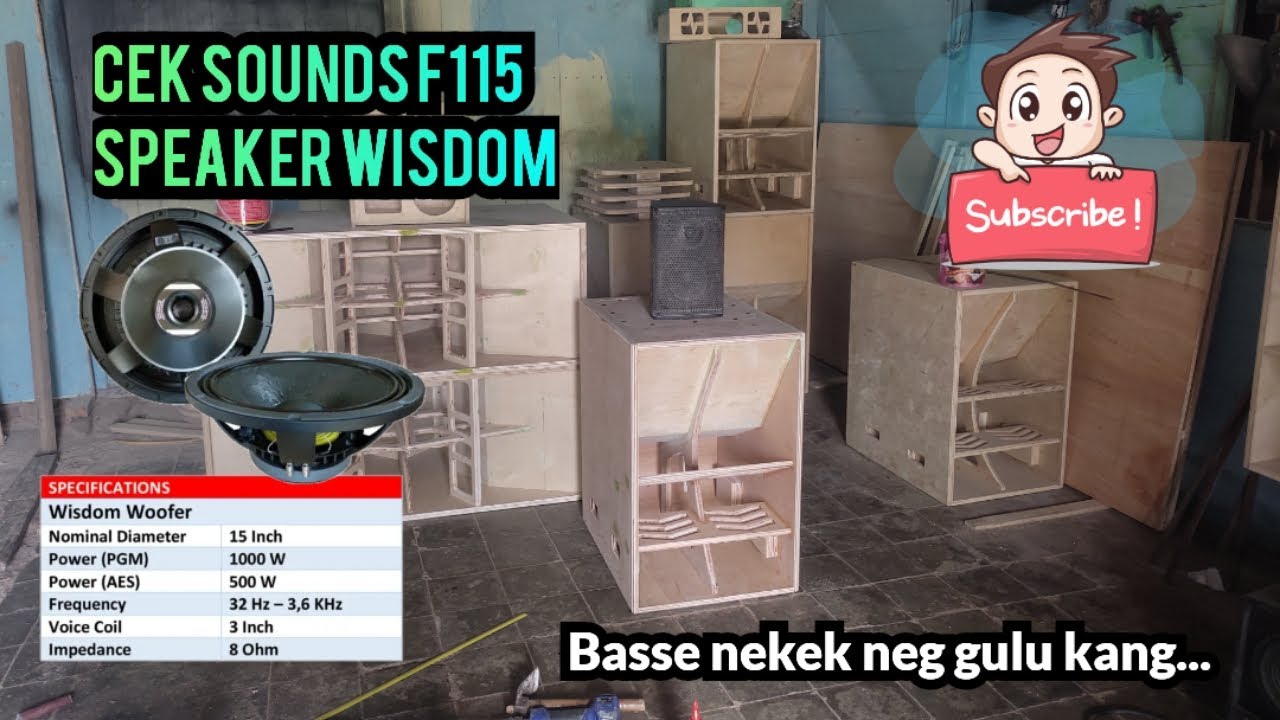 Episode 63 | CEK SOUNDS SUB PASSIVE 15 INCH SPEAKER WISDOM W15 - 72 ...