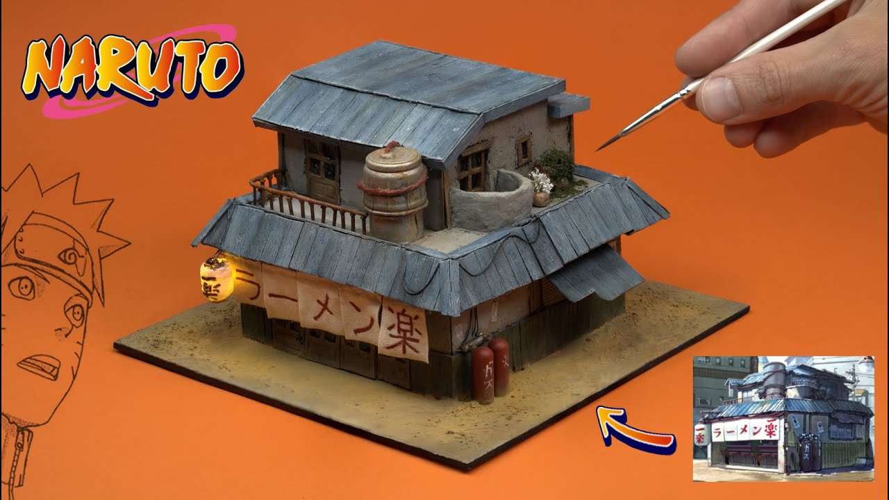 Naruto | Ramen shop diorama DIY - YouTube