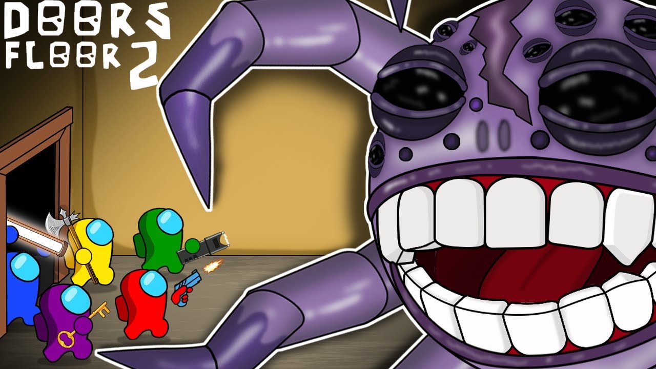 AMONG US vs. DOORS FLOOR 2 || Peanut Among Us Animation - YouTube