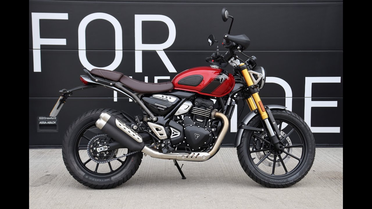 Triumph Scrambler 400X finished in Carnival Red/Phantom Black for sale ...