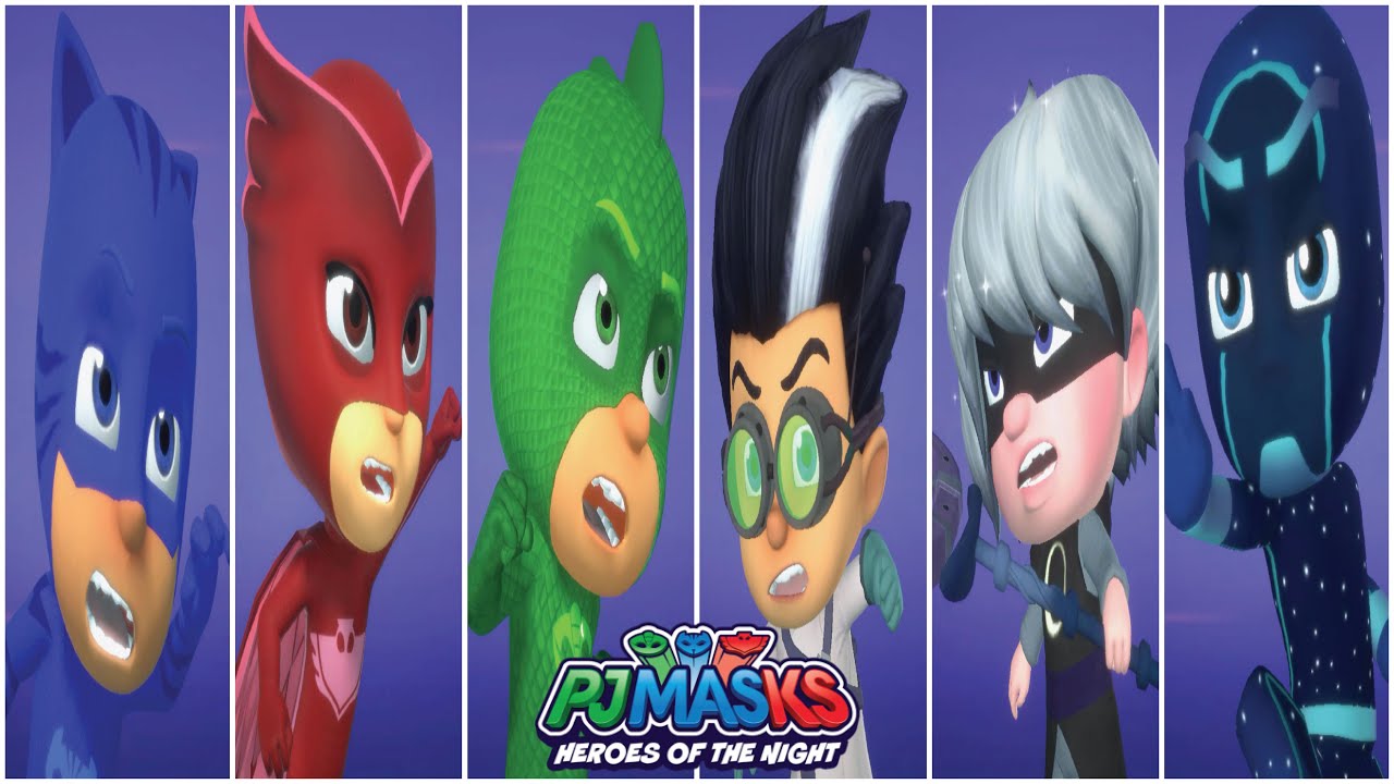 PJ MASKS HEROES OF THE NIGHT Part 17 - All Cutscenes - YouTube