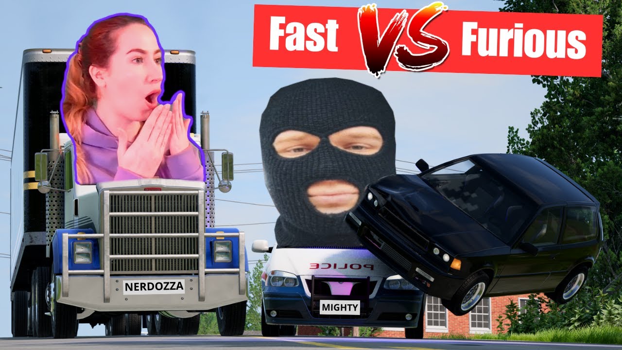 Szybcy i Wściekli ale to BeamNG (feat. @CarMighty @nerdozza) - YouTube