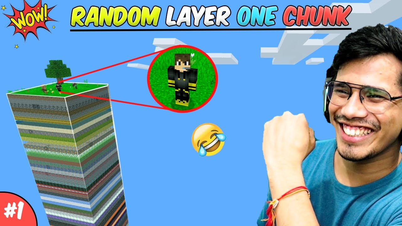 Minecraft 100 Days But, It's a Random Layer One Chunk ! - YouTube
