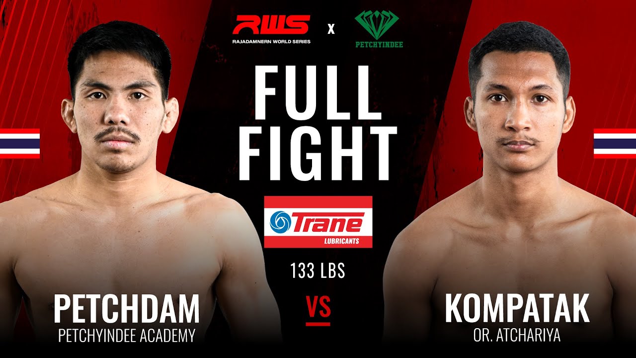 ไฟต์เต็ม Full Fight l เพชรดำ vs. คมปฏัก l Petchdam vs. Kompatak l RWS ...