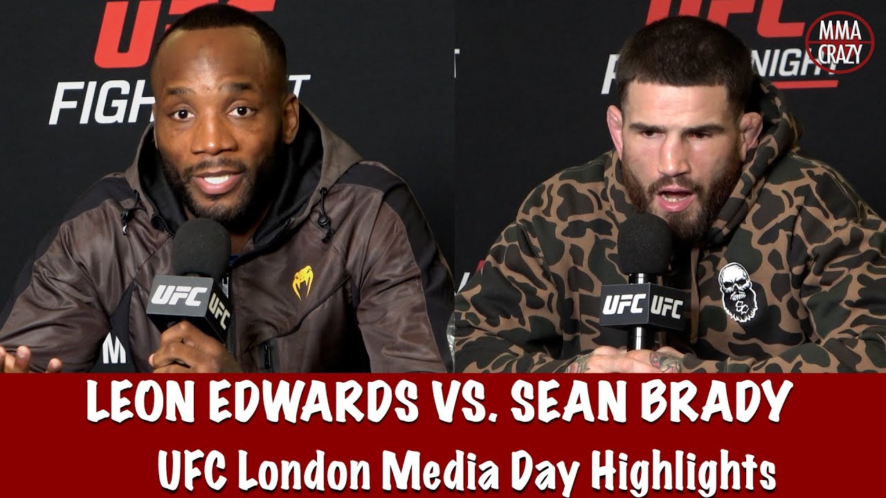 UFC London: Leon Edwards vs. Sean Brady Media Day Highlights - YouTube