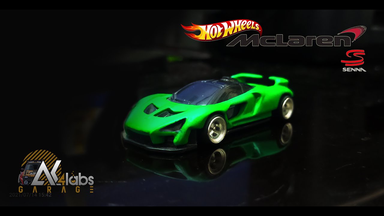 CUSTOM MCLAREN SENNA WIDEBODY HOTWHEELS - YouTube