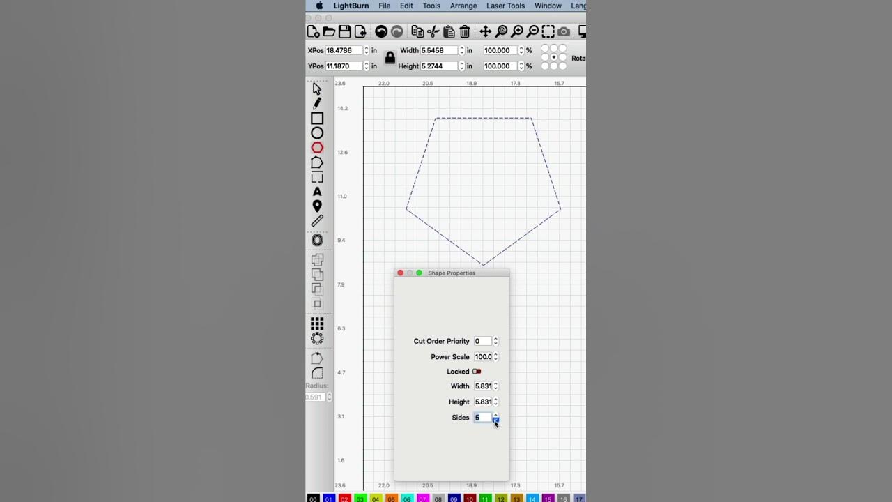 How To Draw A Triangle In Lightburn Tutorial Youtube