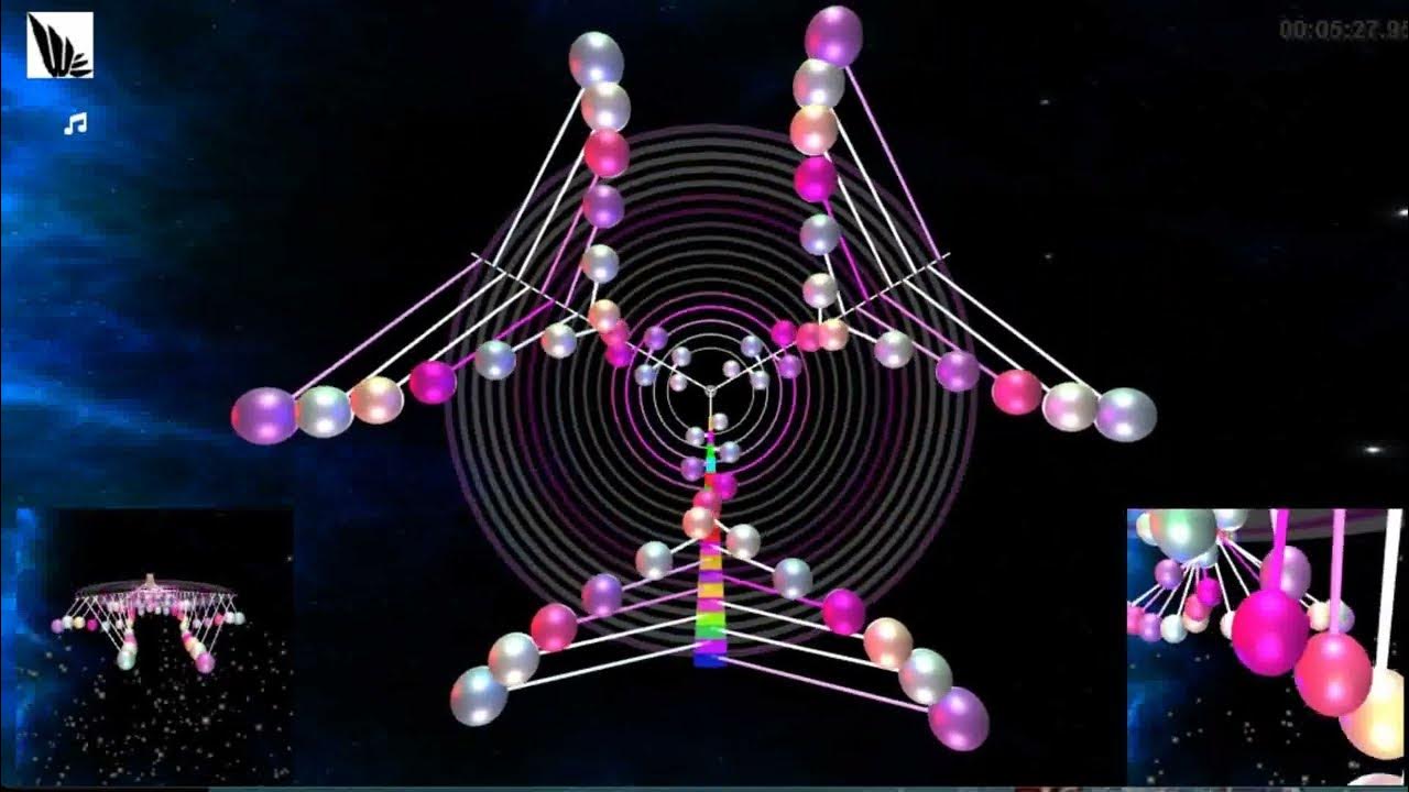 A view from under. A Triangular Style of Polyrhythmic Pendulum Wave! visualization #pendulum ...