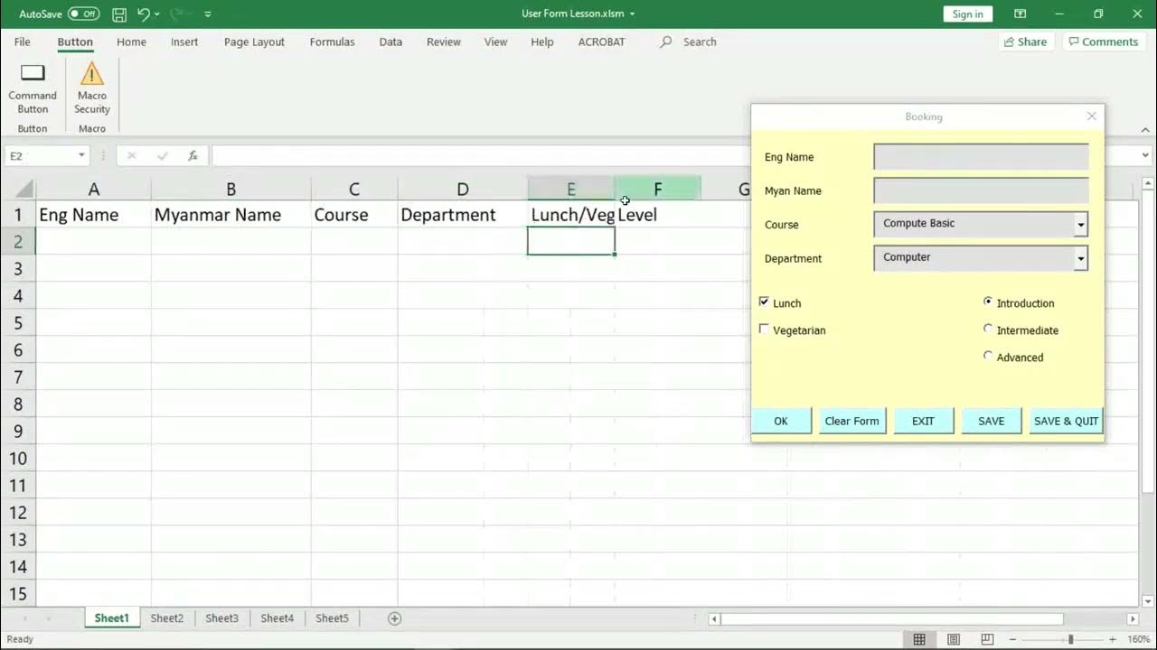 (POS-PART_4_) Simple_Data_Entry_Form_creation_in_Excel_using_VBA_Programming - YouTube
