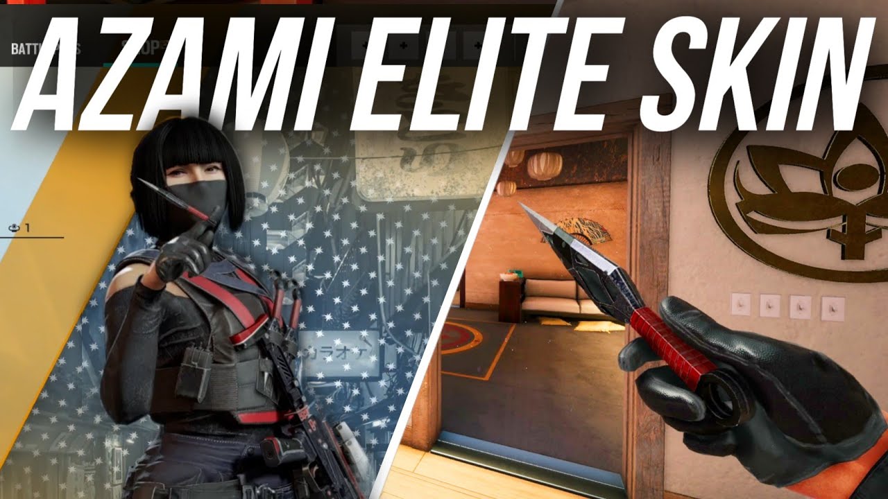 Azami Elite Skin - In-Game Review | Rainbow Six Siege - YouTube