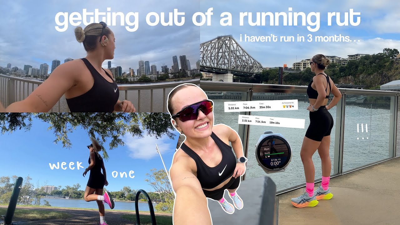 how i’m getting out of a running rut, starting from scratch, first run ...