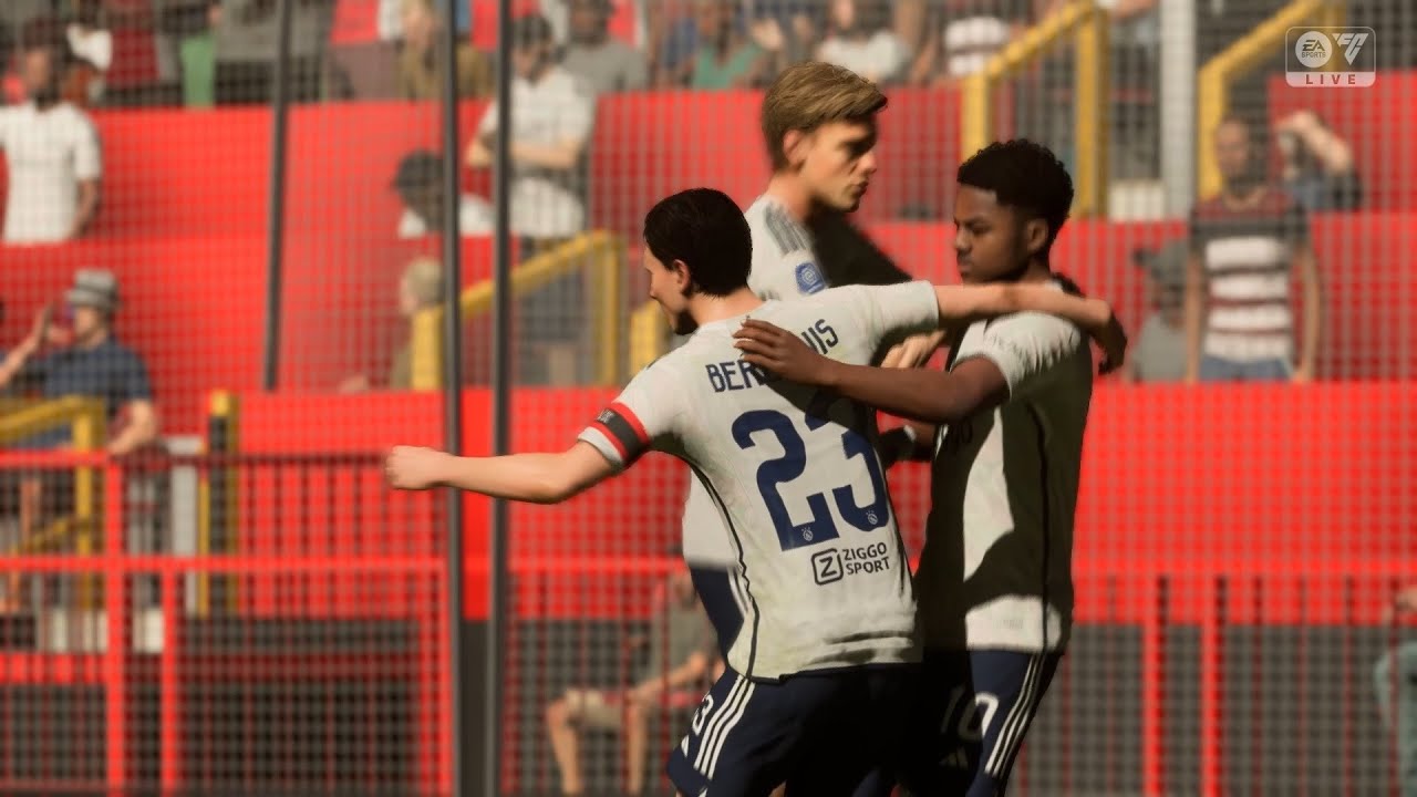 [FC 24] 감독모드 1시즌 중간 친선 2R 노팅엄 포레스트 vs AFC 아약스 스티븐 베르하위스 골 - YouTube