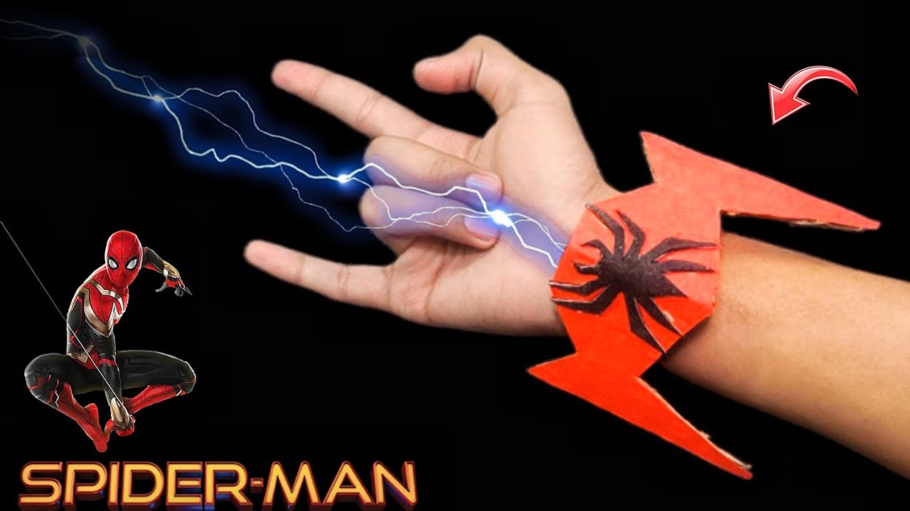 HOW TO MAKE SPIDER MAN WEB SHOOTER WITH CARDBOARD || WEB SHOOTER WITH ...