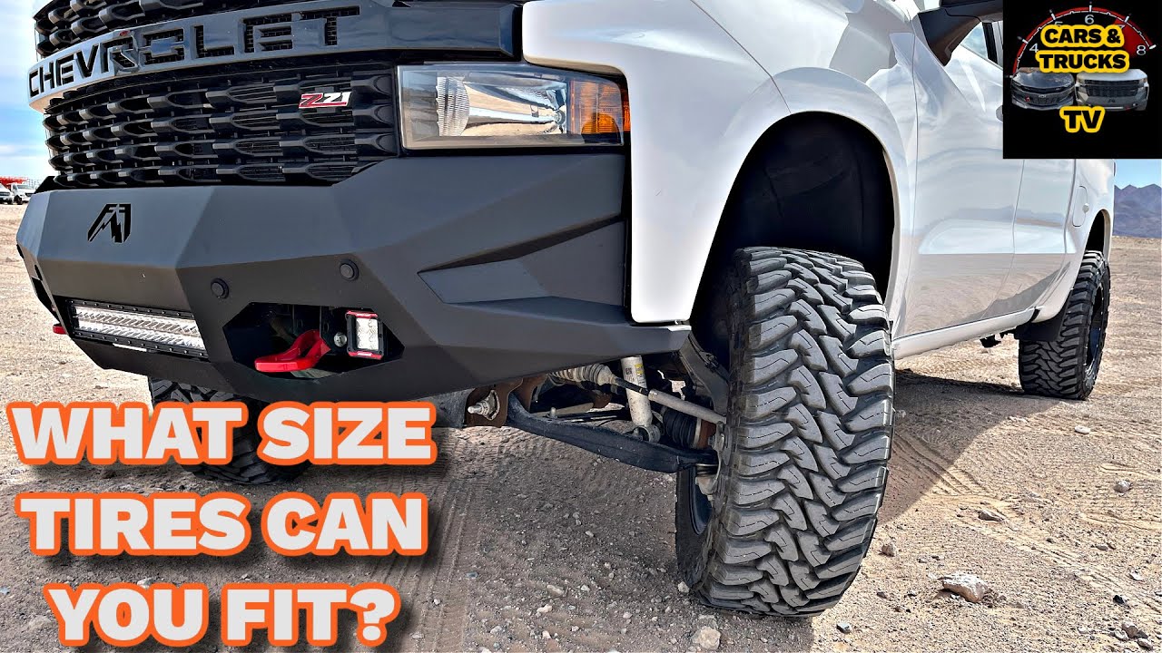 What Size Tires Will Fit A Chevy Trail Boss Without Cutting YouTube