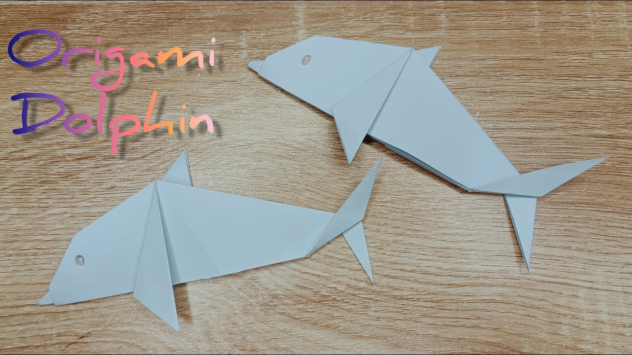 Easy Origami dolphin | พับโลมา น่ารัก | dolphin folding | delfín de ...