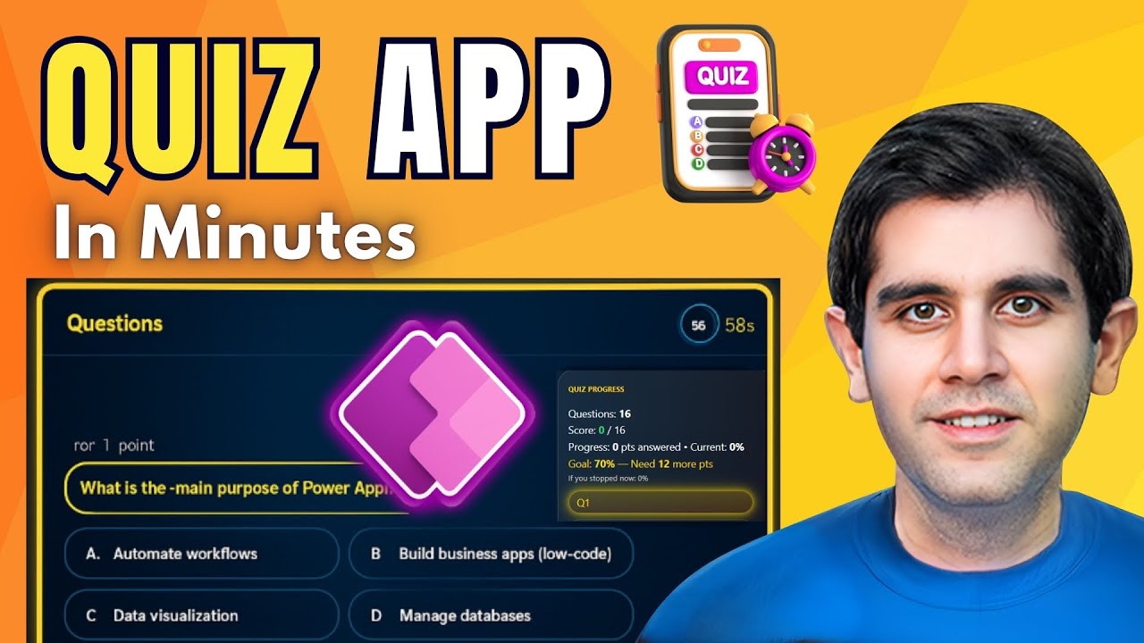 Power Apps QUIZ App in Minutes - YouTube