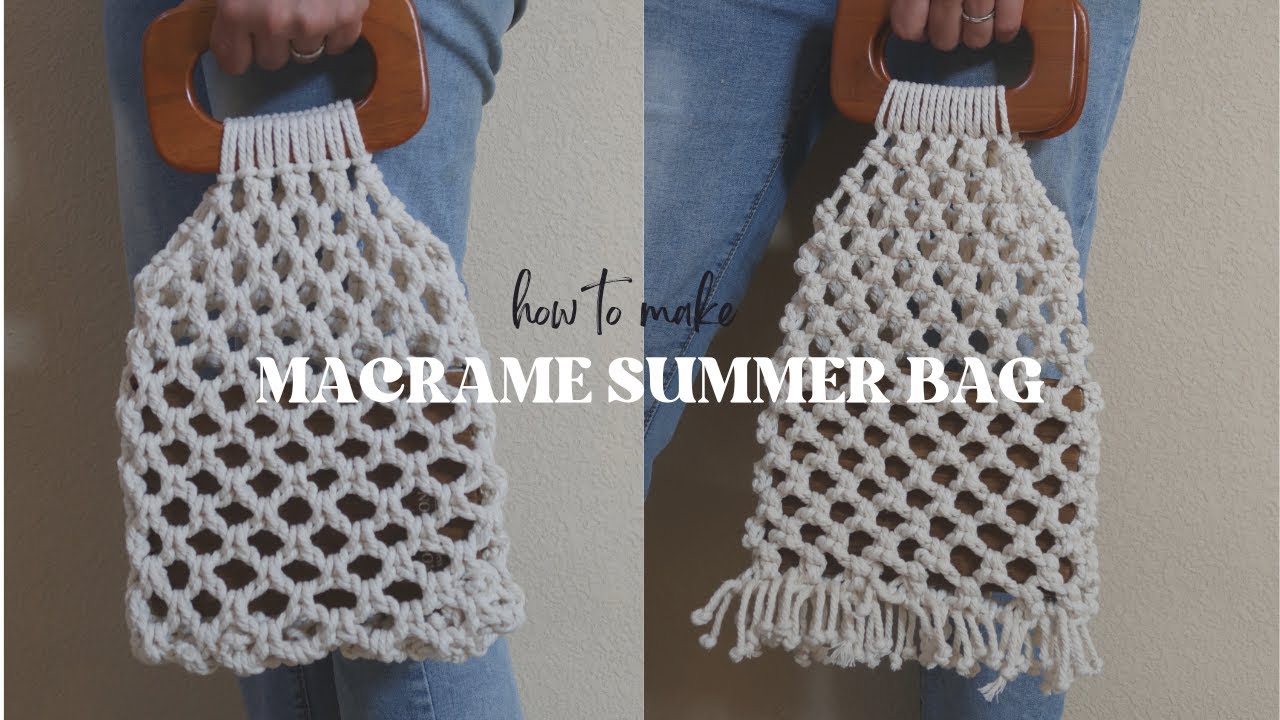 DIY Easy Macrame Bag Tutorial for Beginners | Bolsa de Macrame - YouTube