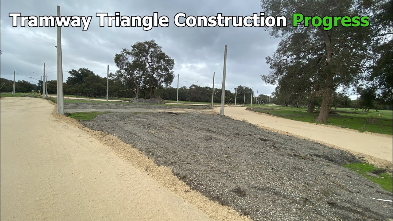 Tramway Triangle Construction Progress - YouTube