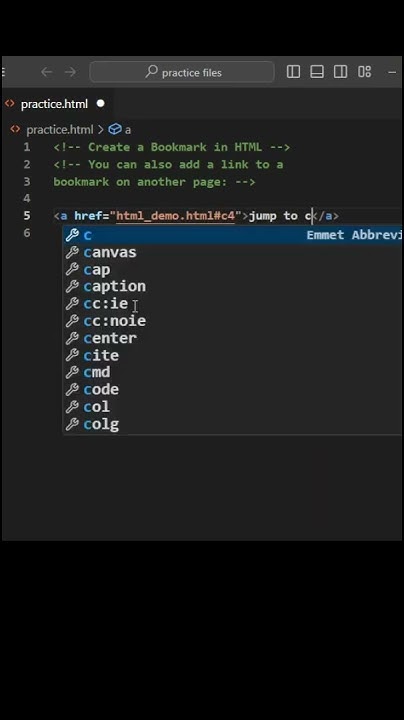 Create a bookmark in HTML 👈😮🔥 - YouTube