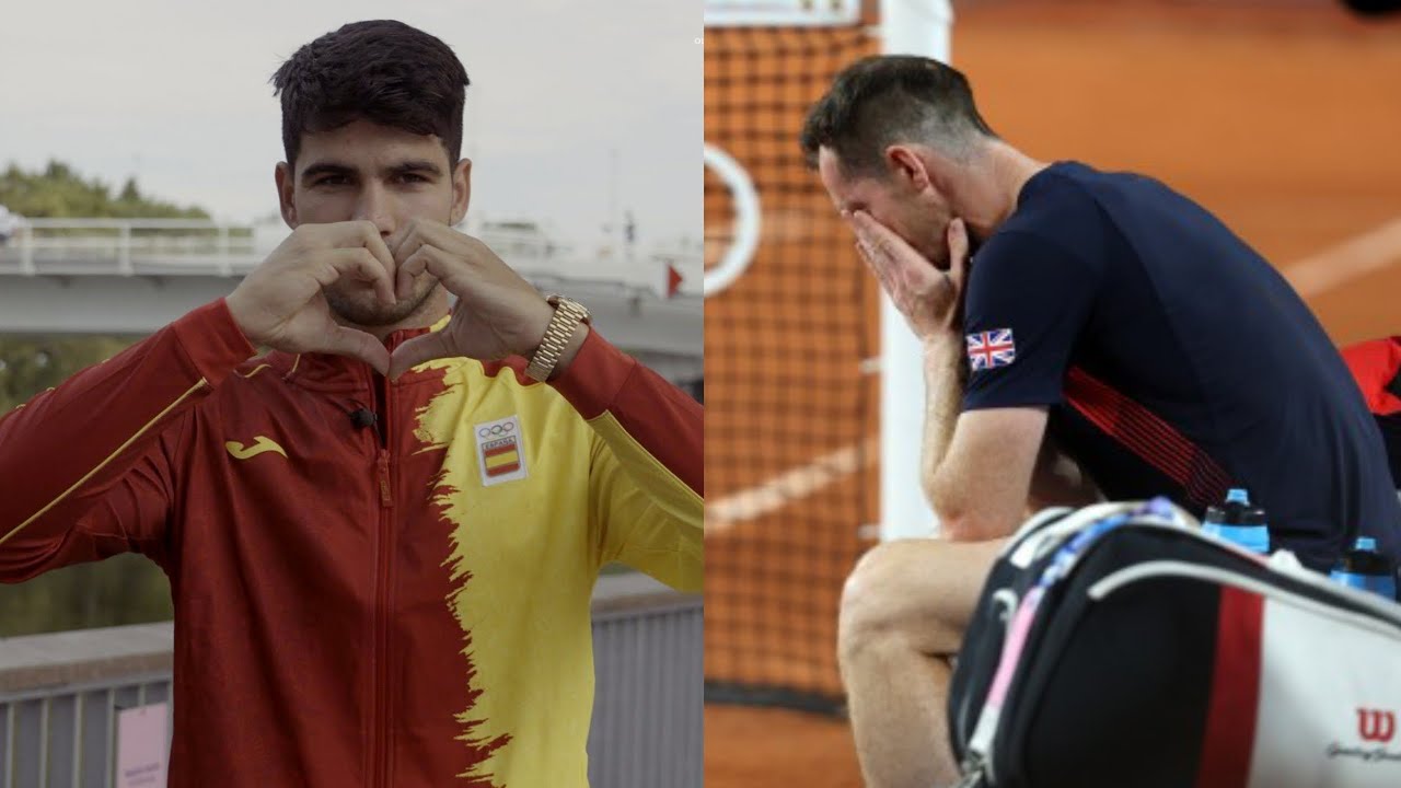 Carlos Alcaraz sends an emotional message to "crying" Andy Murray - YouTube
