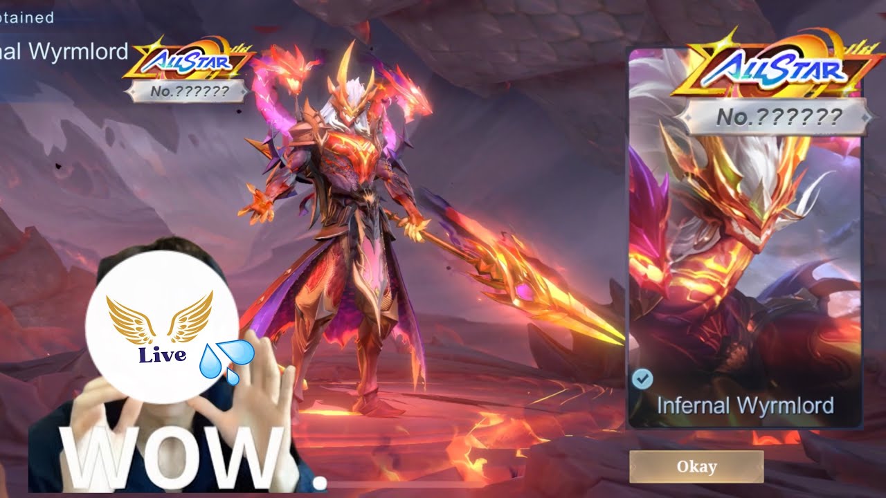 Last one to get All star “MOSKOV INFERNAL WYRMLORD” skin || mlbb moskov ...