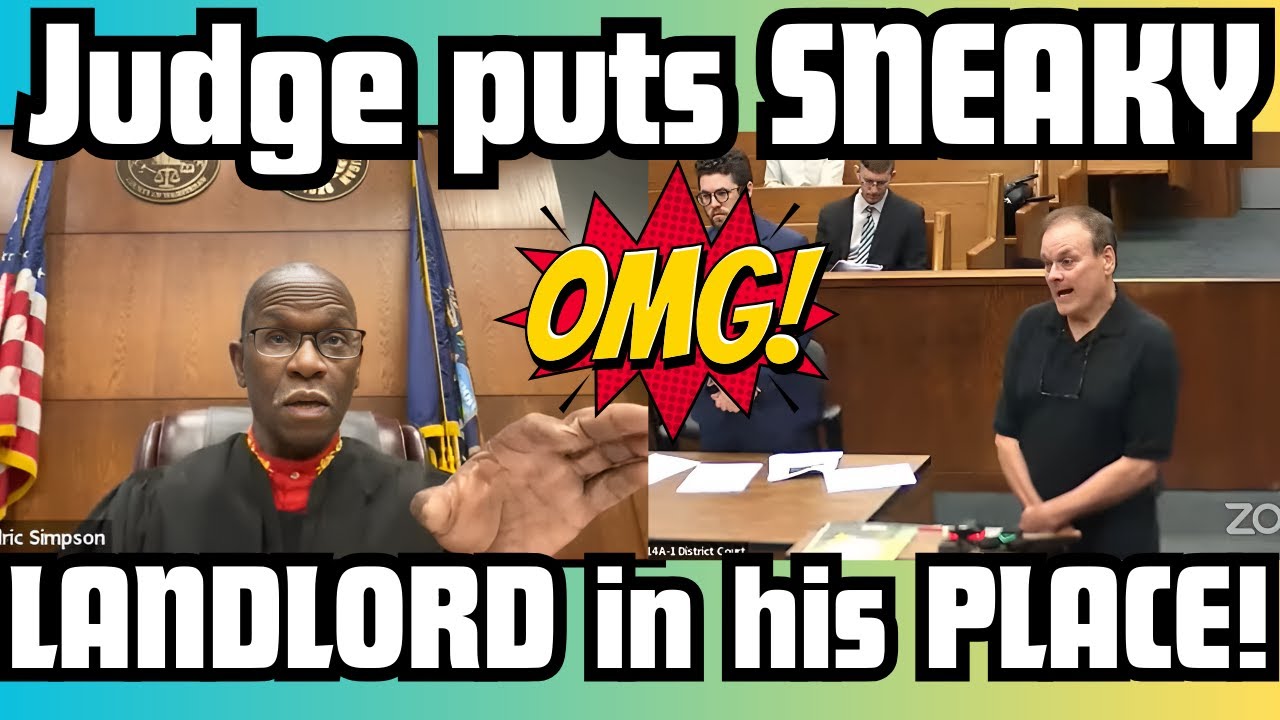 Judge Simpson BREAKS DOWN SNEAKY LANDLORD! WOW! - YouTube