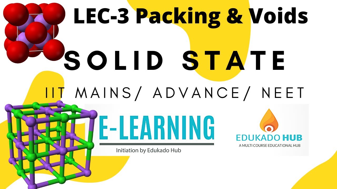 3. Packing and Voids SOLID STATE chemistry class 12 - YouTube