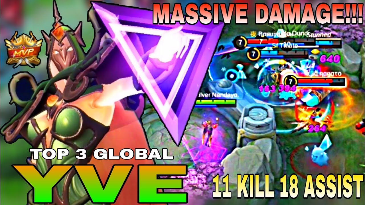 11 KILL 18 ASSIST YVE BEST BUILD 2021 BY TOP 3 GLOBAL YVE - MOBILE ...