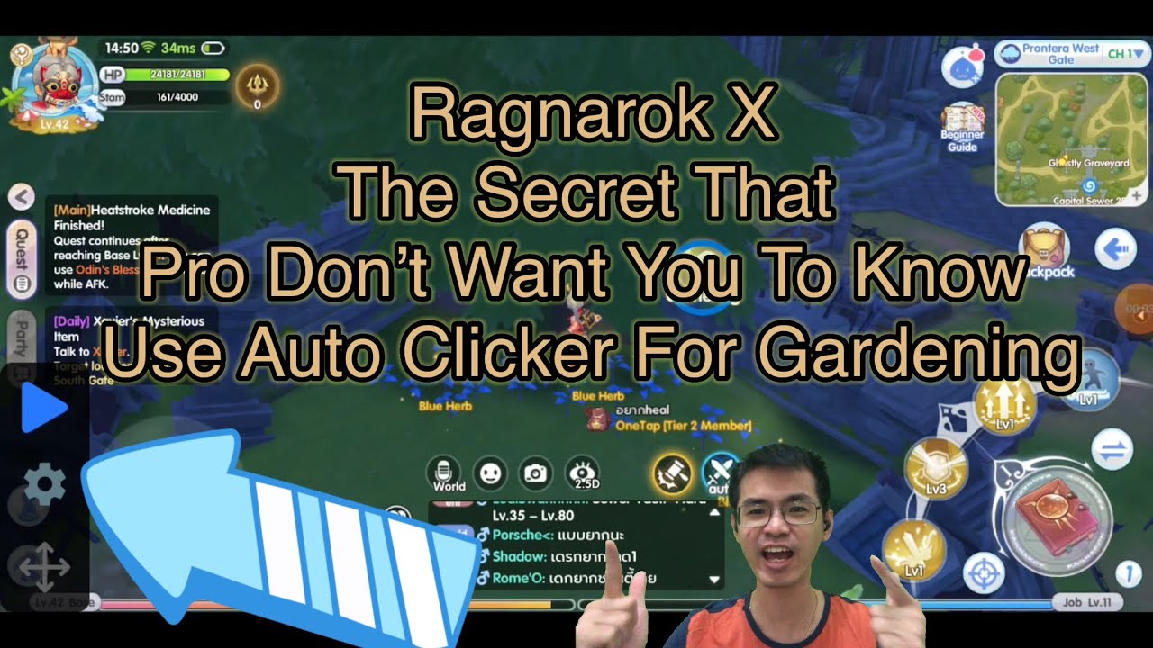 Use Auto Clicker For Gardening Ragnarok X Next Generation Gameplay ...