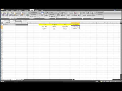 Excel uvod 21 - Padajuće liste