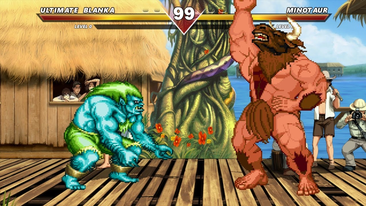 BLANKA VS MINOTAUR - HIGH LEVEL INSANE FIGHT! - YouTube