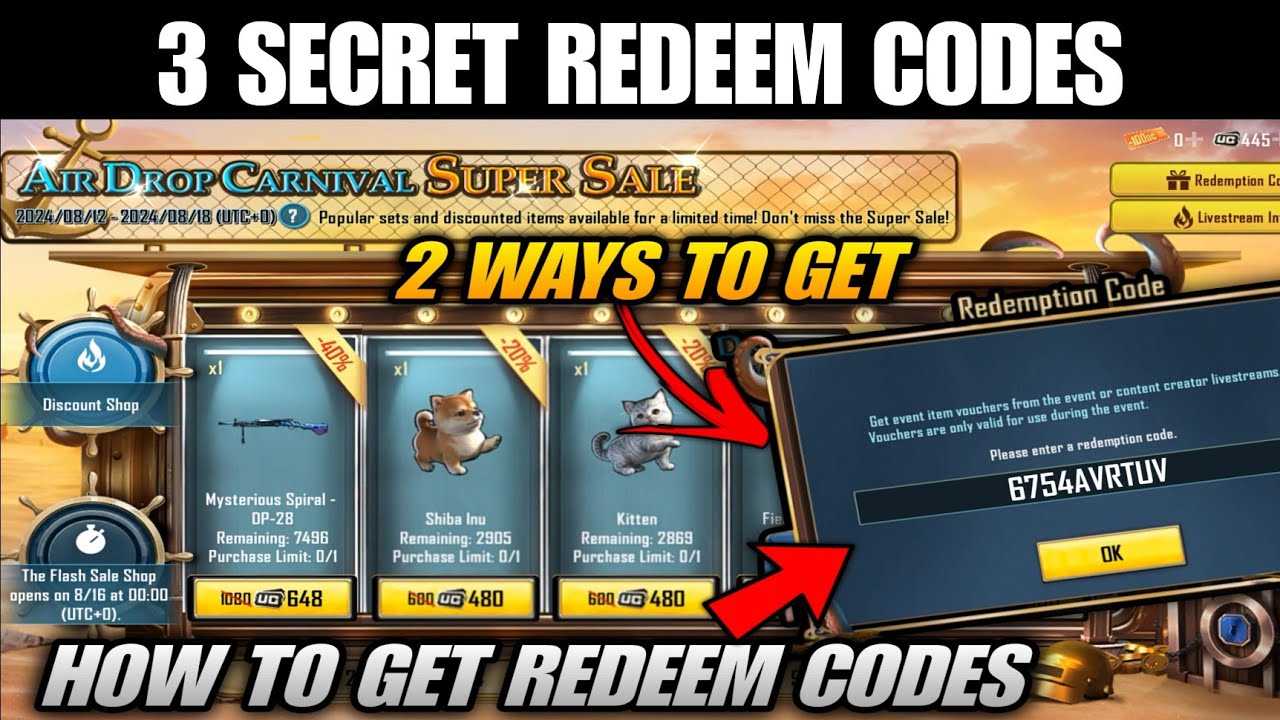 AIR DROP CARNIVAL SUPER SALE EVENT 3 NEW REDEEM CODES | 3 REDEEM CODES ...