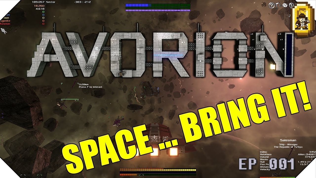 Avorion | Ship Building 101... AKA Learning EXP | Ep 001 - YouTube