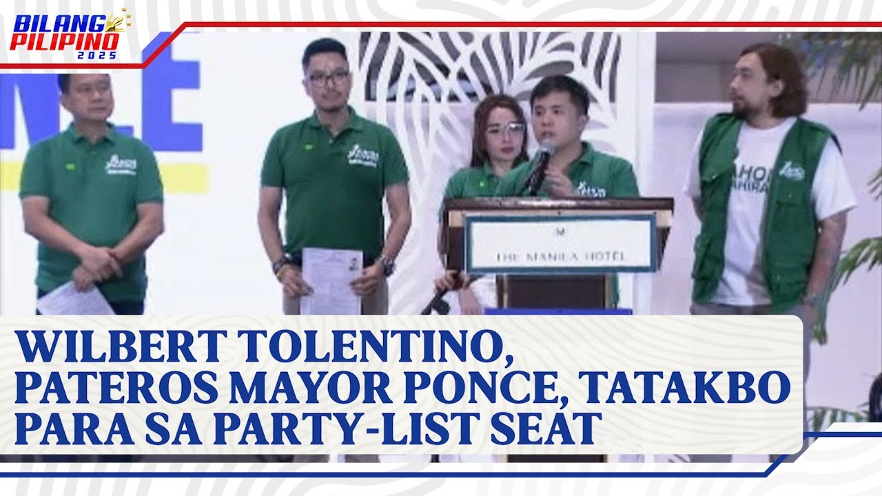 Wilbert Tolentino, Pateros Mayor Ike Ponce, tatakbong nominees ng Ahon ...