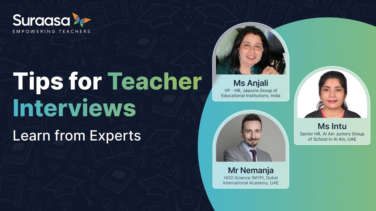 Tips for Teacher Interviews I Learn from experts I Suraasa - YouTube