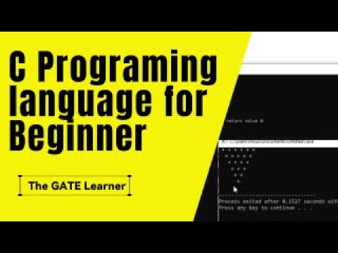 How to print star pattern in C Language | C Language Tutorial for ...