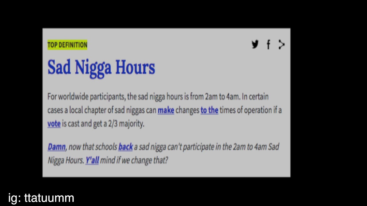 sad nibba hours - YouTube
