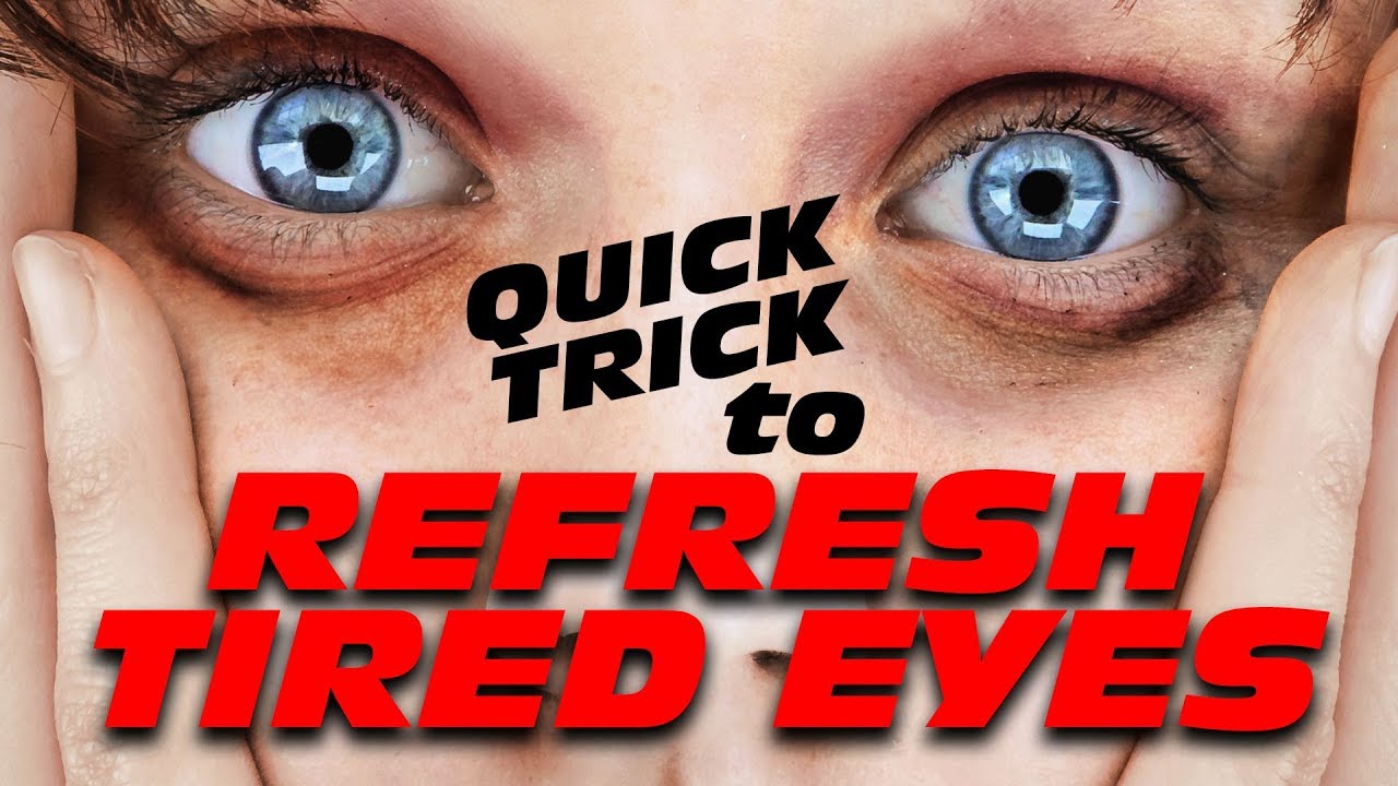 Cool Trick to Make Tired Eyes Look Refreshed! - YouTube