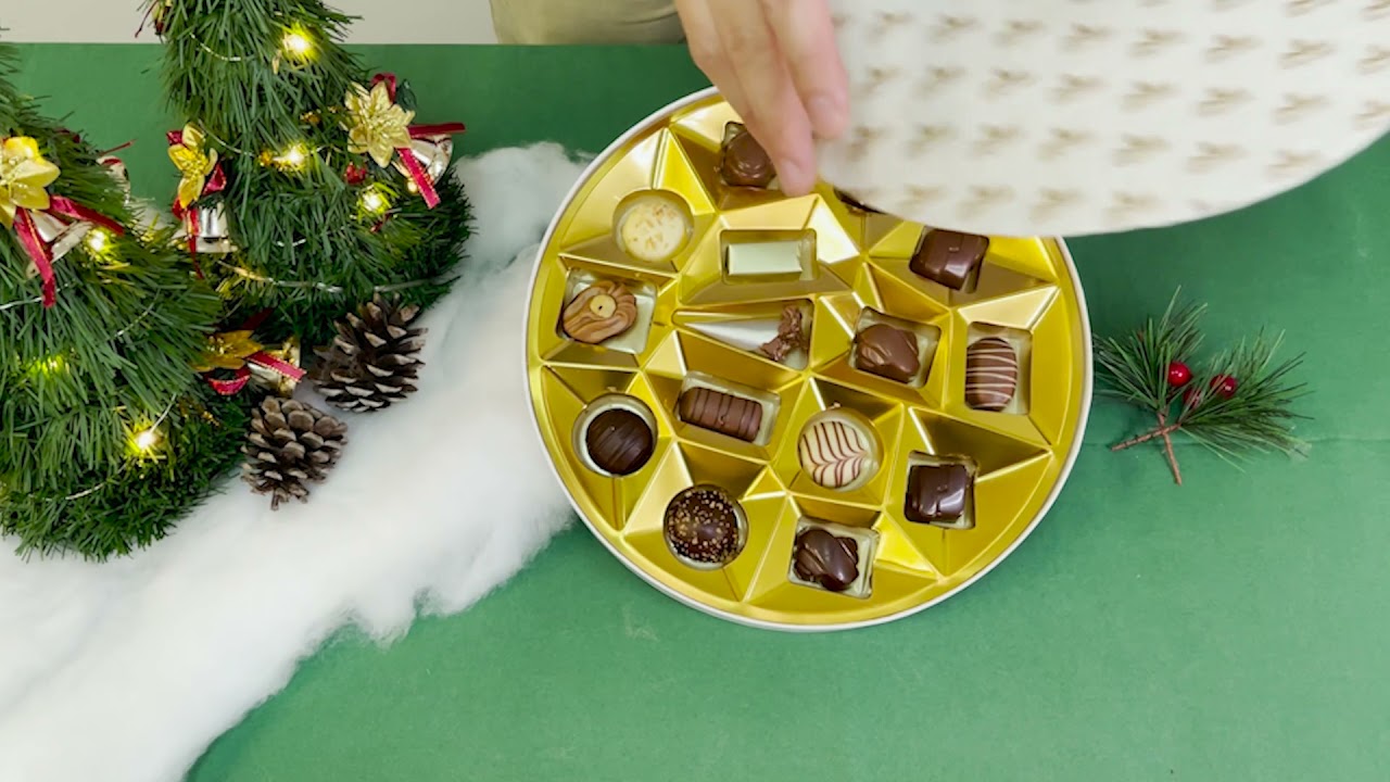 Cachet Round White Gift Box - YouTube