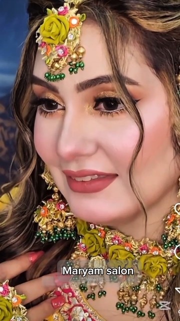 Mehndi 💛🔥 Bride look by @Maryam_salon #shorts #bridalmakeup #viralvideo ...