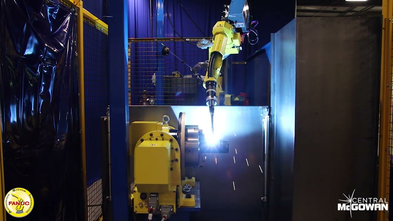 Blue Welding Robot | Central McGowan - YouTube