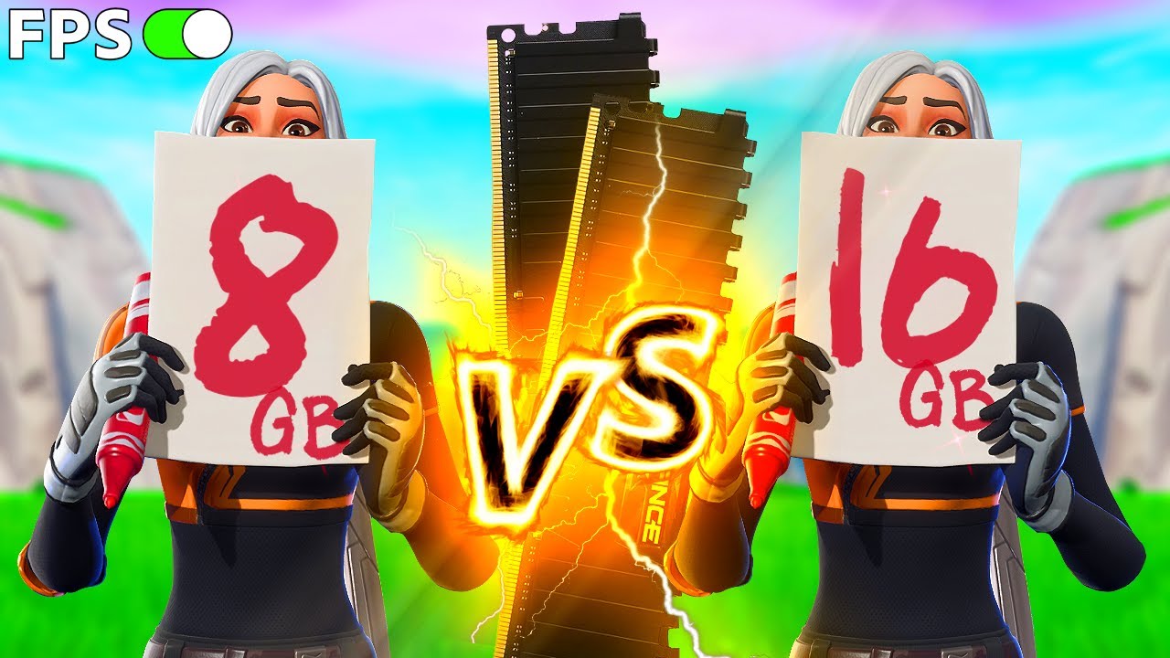 8GB ᴠs 16GB RAM | Fortnite FPS TEST 1080p GTX 1650 Gameplay - YouTube