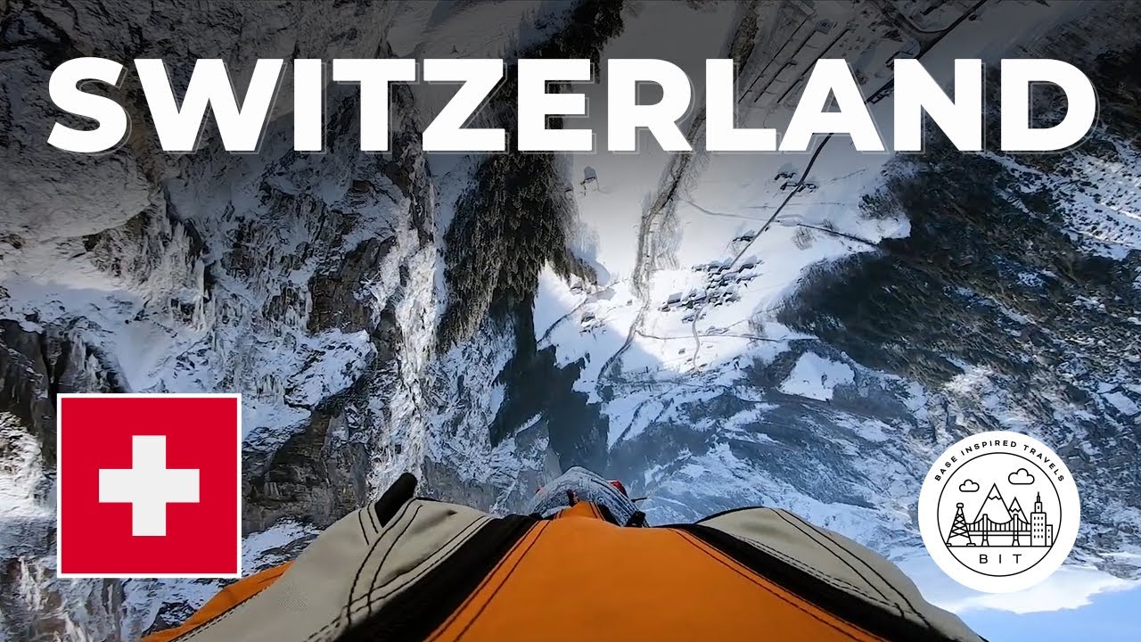 SWITZERLAND - BASE jumping /Lauterbrunnen - YouTube